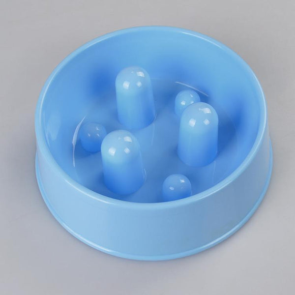 2 x XL Pet Anti Gulp Feeder Bowl Dog Cat Puppy slow food Interactive D ...