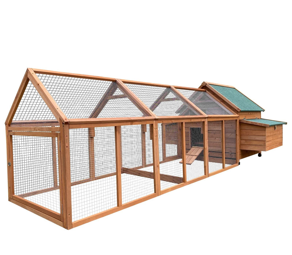 YES4PETS 350 CM XXL Chicken Coop Rabbit Hutch Ferret Cage Hen Chook Ca
