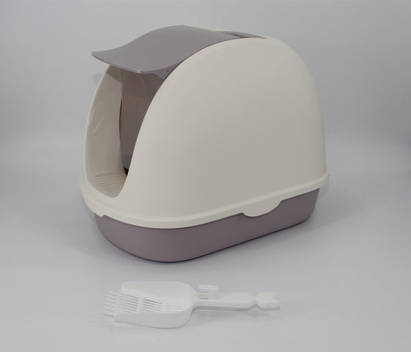 YES4PETS Portable Hooded Cat Toilet Litter Box Tray House with Handle